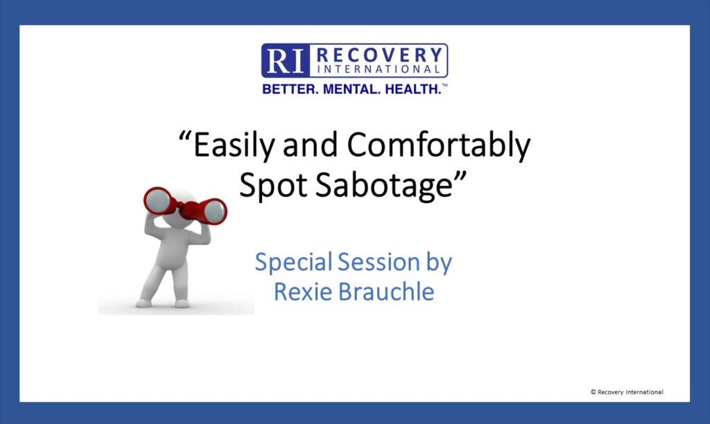 Recorded Continuing Education Sessions - Recovery International